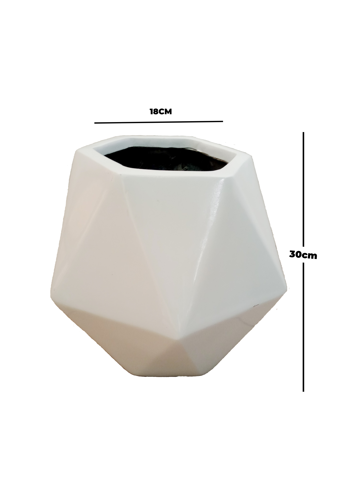Decagon Fiberglass Vase – Modern & Stylish Planter - mendelsplanter.com